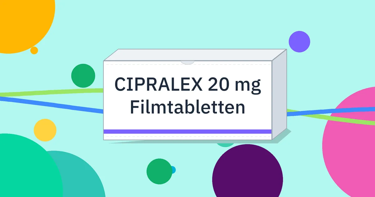Symbolbild: Packung mit der Aufschrift CIPRALEX 20 mg Filmtabletten (PZN 00246445) – Verfügbarkeit und Bezug in Apotheken in Frankfurt am Main