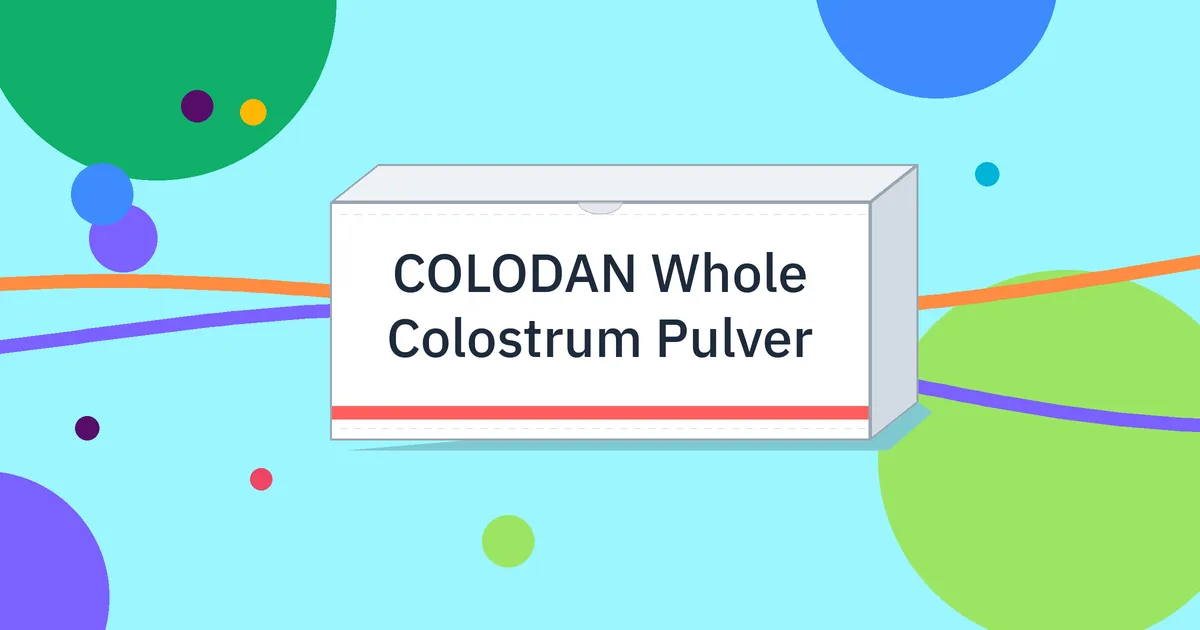 Symbolbild: Packung mit der Aufschrift COLODAN Whole Colostrum Pulver (PZN 13333163) – Verfügbarkeit und Bezug in Apotheken in Frankfurt am Main