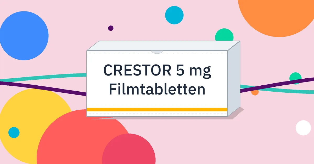Symbolbild: Packung mit der Aufschrift CRESTOR 5 mg Filmtabletten (PZN 12394317) – Verfügbarkeit und Bezug in Apotheken in Frankfurt am Main