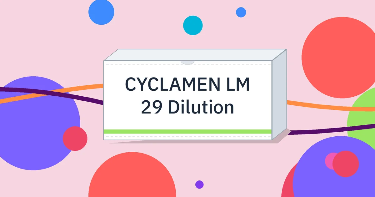 Symbolbild: Packung mit der Aufschrift CYCLAMEN LM 29 Dilution (PZN 12840596) – Verfügbarkeit und Bezug in Apotheken in Frankfurt am Main