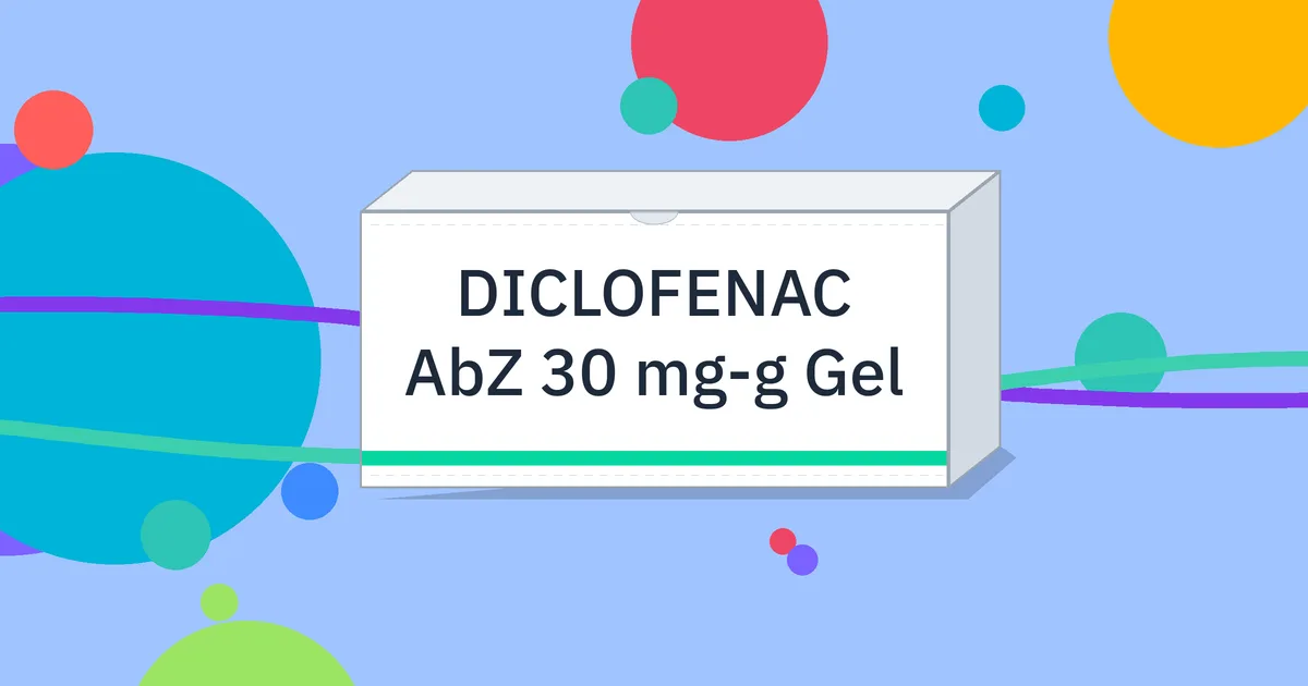 Symbolbild: Packung mit der Aufschrift DICLOFENAC AbZ 30 mg-g Gel (PZN 13578002) – Verfügbarkeit und Bezug in Apotheken in Frankfurt am Main