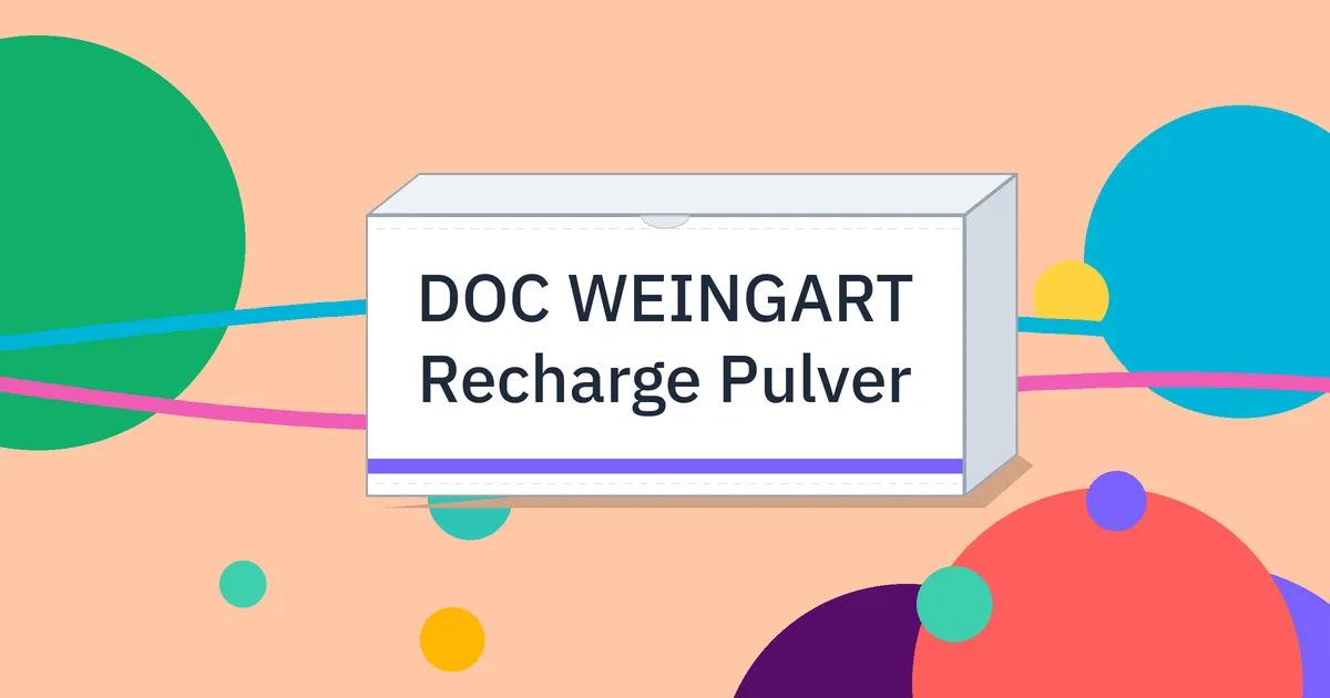 Symbolbild: Packung mit der Aufschrift DOC WEINGART Recharge Pulver (PZN 14407952) – Verfügbarkeit und Bezug in Apotheken in Frankfurt am Main