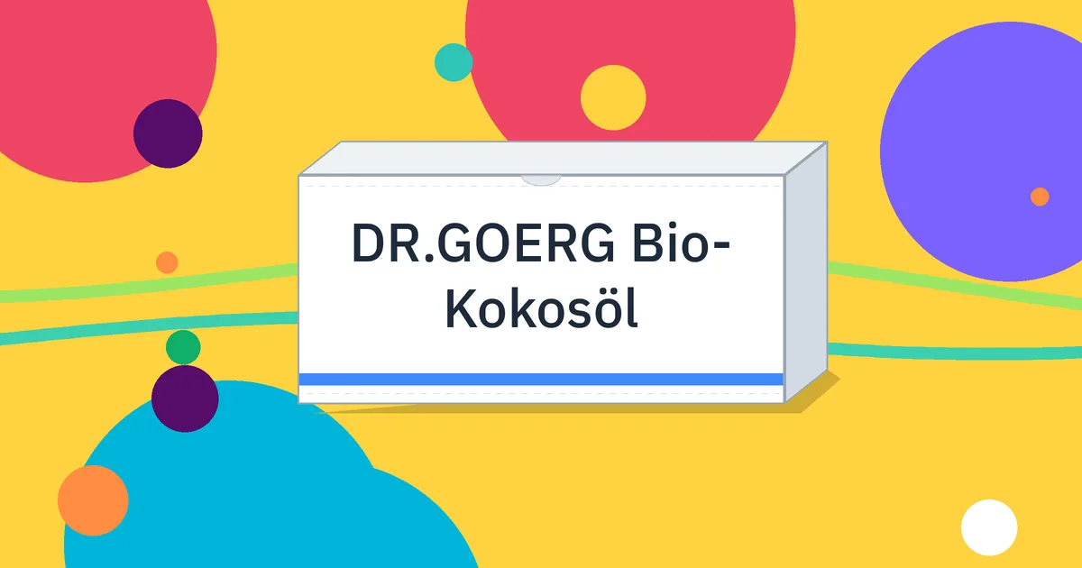 Symbolbild: Packung mit der Aufschrift DR.GOERG Bio-Kokosöl (PZN 10038386) – Verfügbarkeit und Bezug in Apotheken in Frankfurt am Main