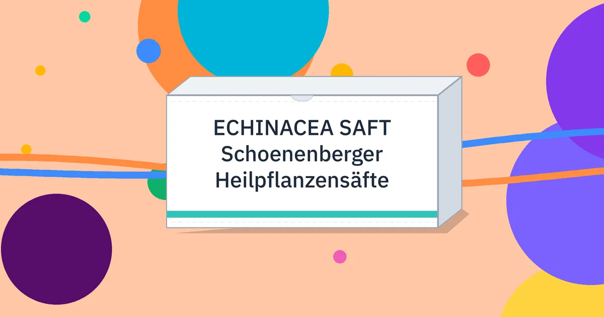 Symbolbild: Packung mit der Aufschrift ECHINACEA SAFT Schoenenberger Heilpflanzensäfte (PZN 00699773) – Verfügbarkeit und Bezug in Apotheken in Frankfurt am Main