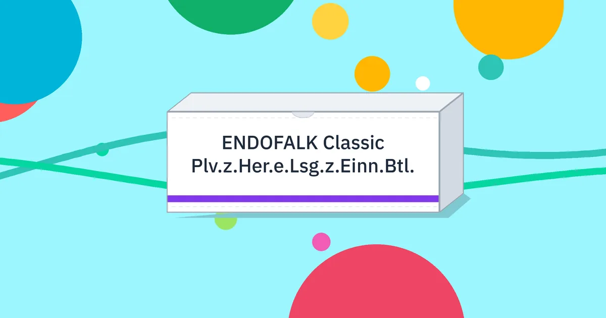 Symbolbild: Packung mit der Aufschrift ENDOFALK Classic Plv.z.Her.e.Lsg.z.Einn.Btl. (PZN 00003530) – Verfügbarkeit und Bezug in Apotheken in Frankfurt am Main