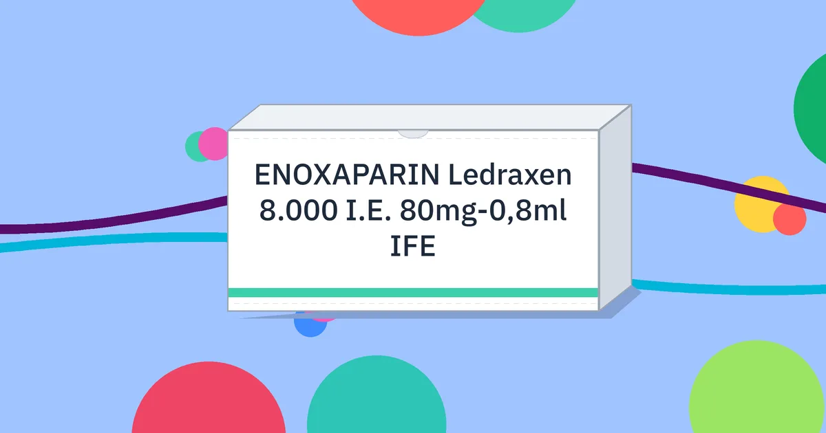 Symbolbild: Packung mit der Aufschrift ENOXAPARIN Ledraxen 8.000 I.E. 80mg-0,8ml IFE (PZN 17955051) – Verfügbarkeit und Bezug in Apotheken in Frankfurt am Main