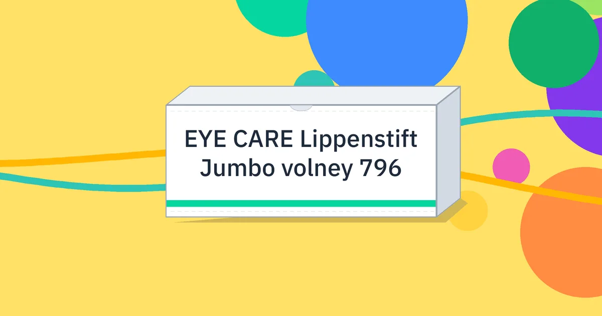 Symbolbild: Packung mit der Aufschrift EYE CARE Lippenstift Jumbo volney 796 (PZN 11058333) – Verfügbarkeit und Bezug in Apotheken in Frankfurt am Main