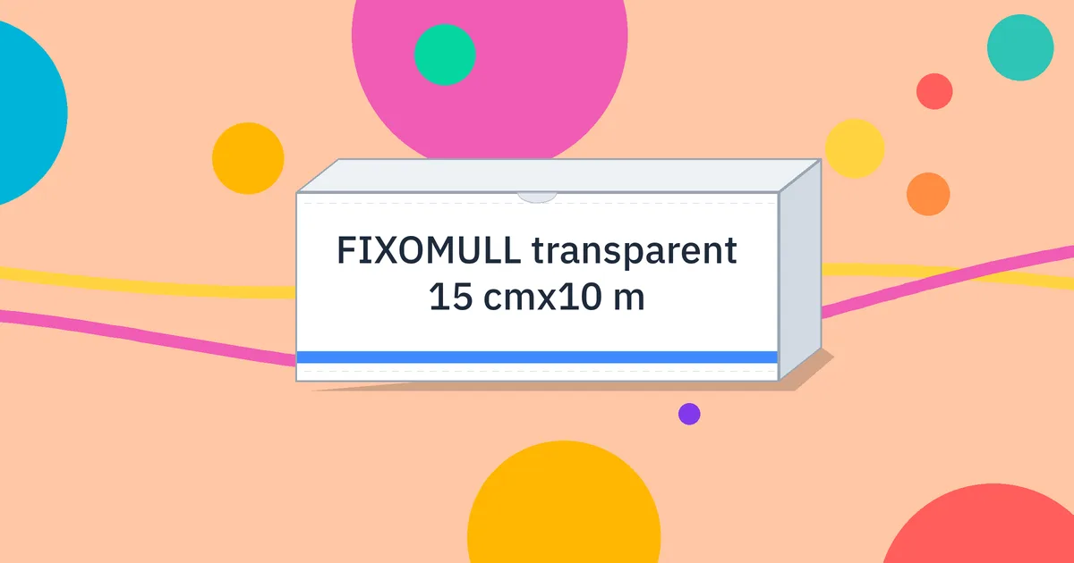 Symbolbild: Packung mit der Aufschrift FIXOMULL transparent 15 cmx10 m (PZN 10006788) – Verfügbarkeit und Bezug in Apotheken in Frankfurt am Main