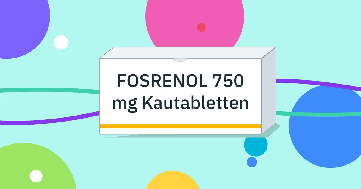 Symbolbild: Packung mit der Aufschrift FOSRENOL 750 mg Kautabletten (PZN 01464747) – Verfügbarkeit und Bezug in Apotheken in Frankfurt am Main