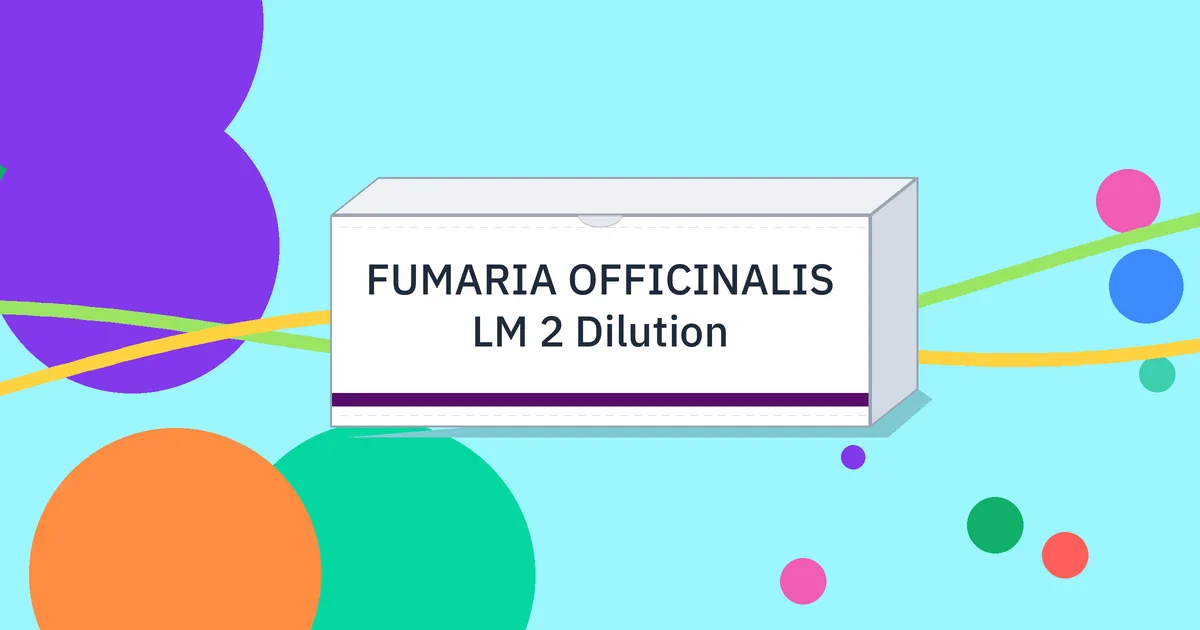 Symbolbild: Packung mit der Aufschrift FUMARIA OFFICINALIS LM 2 Dilution (PZN 13493748) – Verfügbarkeit und Bezug in Apotheken in Frankfurt am Main