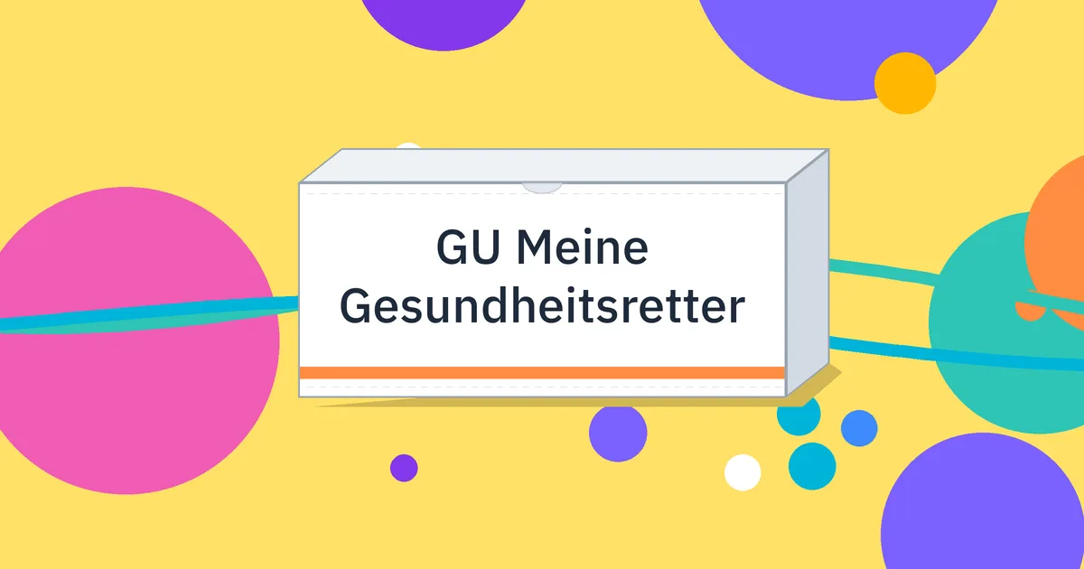 Symbolbild: Packung mit der Aufschrift GU Meine Gesundheitsretter (PZN 19991648) – Verfügbarkeit und Bezug in Apotheken in Frankfurt am Main