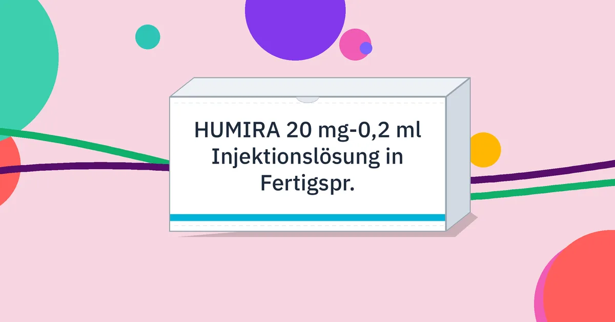 Symbolbild: Packung mit der Aufschrift HUMIRA 20 mg-0,2 ml Injektionslösung in Fertigspr. (PZN 14411617) – Verfügbarkeit und Bezug in Apotheken in Frankfurt am Main