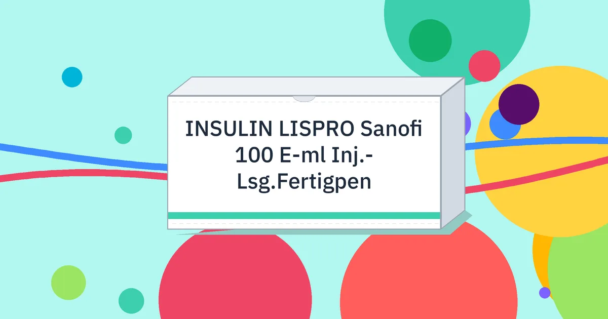 Symbolbild: Packung mit der Aufschrift INSULIN LISPRO Sanofi 100 E-ml Inj.-Lsg.Fertigpen (PZN 12910598) – Verfügbarkeit und Bezug in Apotheken in Frankfurt am Main