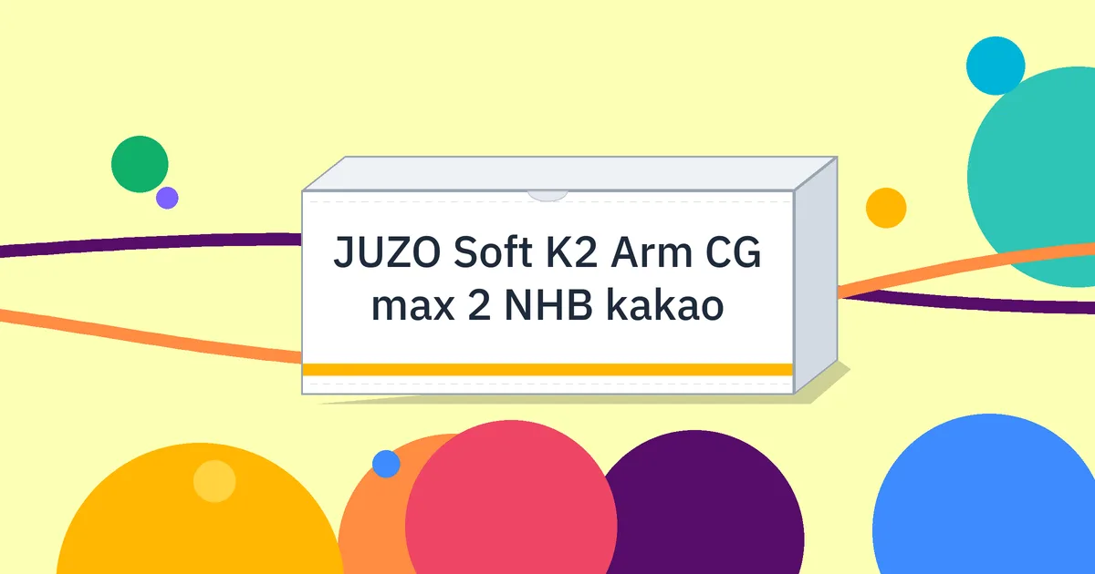 Symbolbild: Packung mit der Aufschrift JUZO Soft K2 Arm CG max 2 NHB kakao (PZN 15512929) – Verfügbarkeit und Bezug in Apotheken in Frankfurt am Main