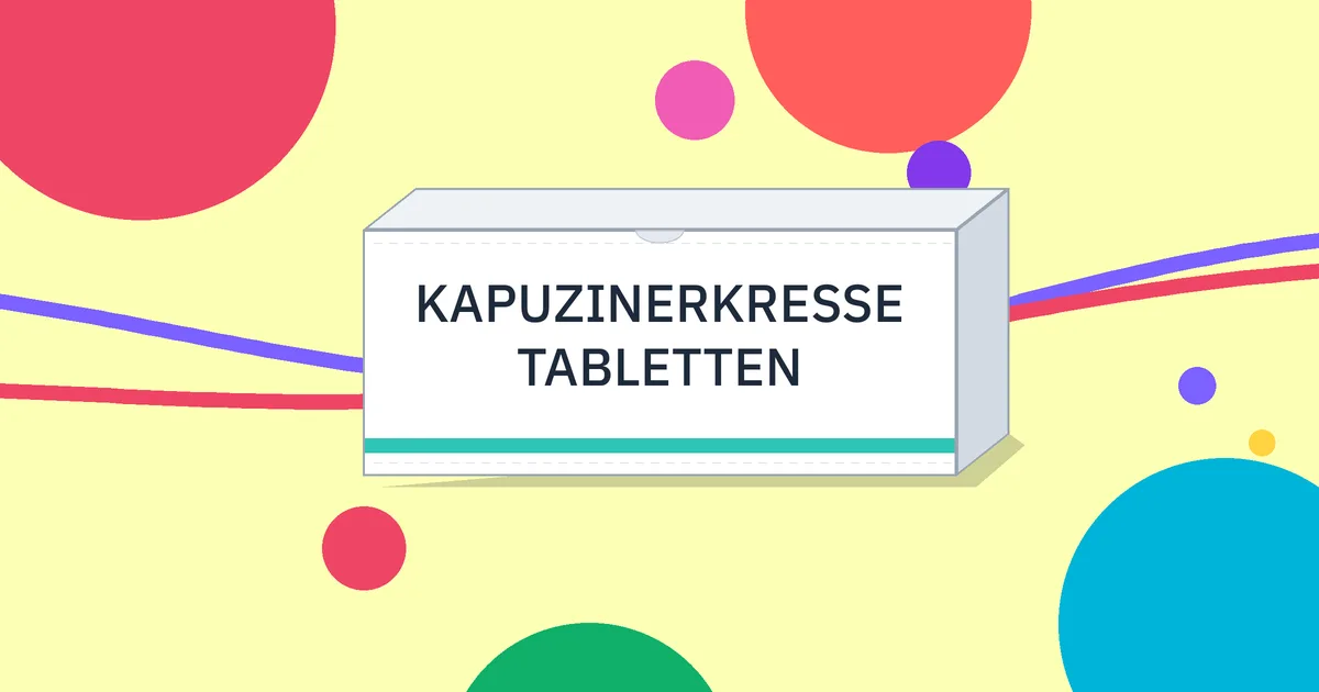 Symbolbild: Packung mit der Aufschrift KAPUZINERKRESSE TABLETTEN (PZN 00174473) – Verfügbarkeit und Bezug in Apotheken in Frankfurt am Main