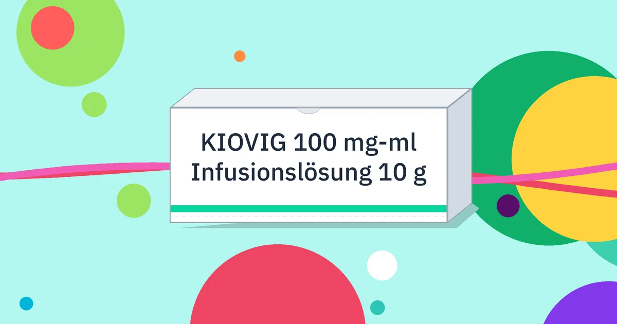 Symbolbild: Packung mit der Aufschrift KIOVIG 100 mg-ml Infusionslösung 10 g (PZN 19521463) – Verfügbarkeit und Bezug in Apotheken in Frankfurt am Main