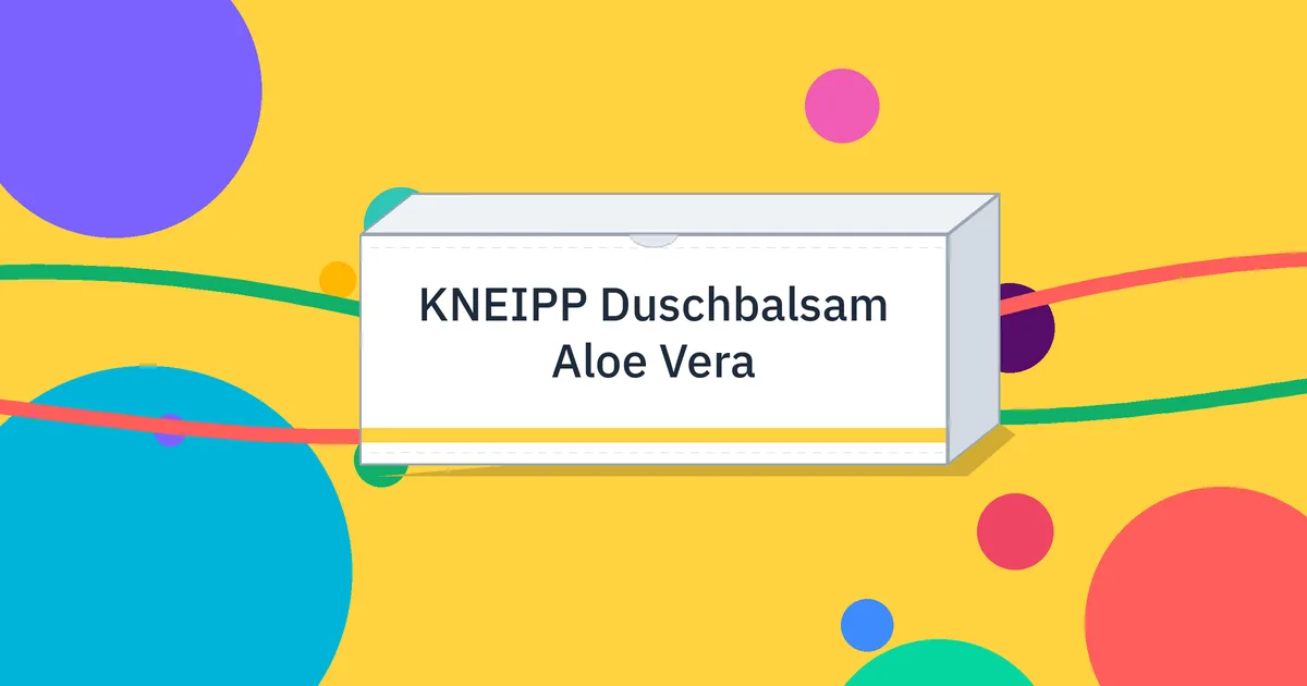 Symbolbild: Packung mit der Aufschrift KNEIPP Duschbalsam Aloe Vera (PZN 16829172) – Verfügbarkeit und Bezug in Apotheken in Frankfurt am Main