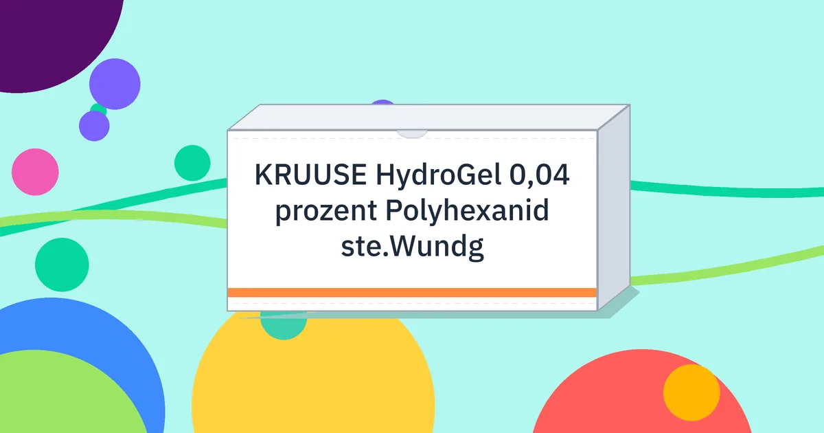 Symbolbild: Packung mit der Aufschrift KRUUSE HydroGel 0,04 prozent Polyhexanid ste.Wundg (PZN 18444051) – Verfügbarkeit und Bezug in Apotheken in Frankfurt am Main