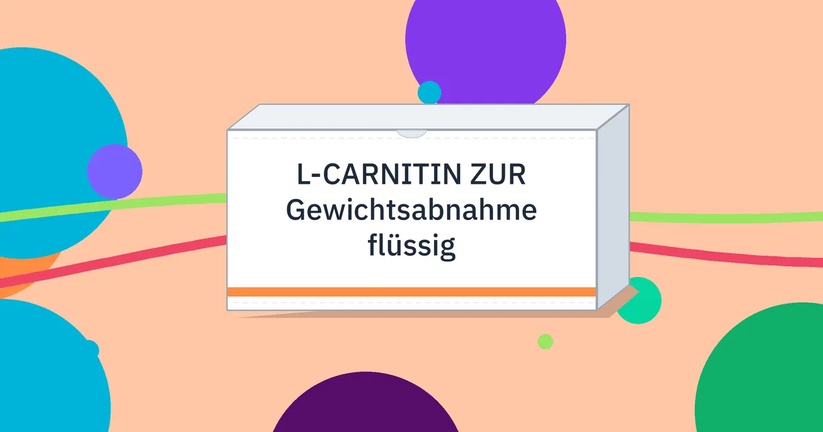 Symbolbild: Packung mit der Aufschrift L-CARNITIN ZUR Gewichtsabnahme flüssig (PZN 04994397) – Verfügbarkeit und Bezug in Apotheken in Frankfurt am Main