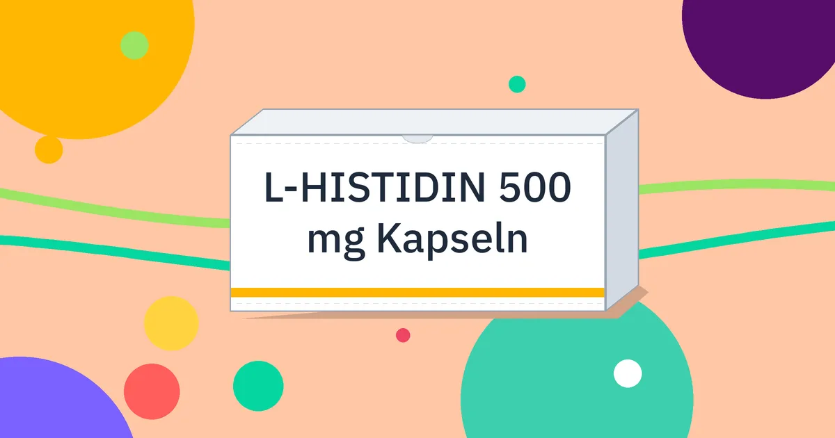 Symbolbild: Packung mit der Aufschrift L-HISTIDIN 500 mg Kapseln (PZN 13835284) – Verfügbarkeit und Bezug in Apotheken in Frankfurt am Main