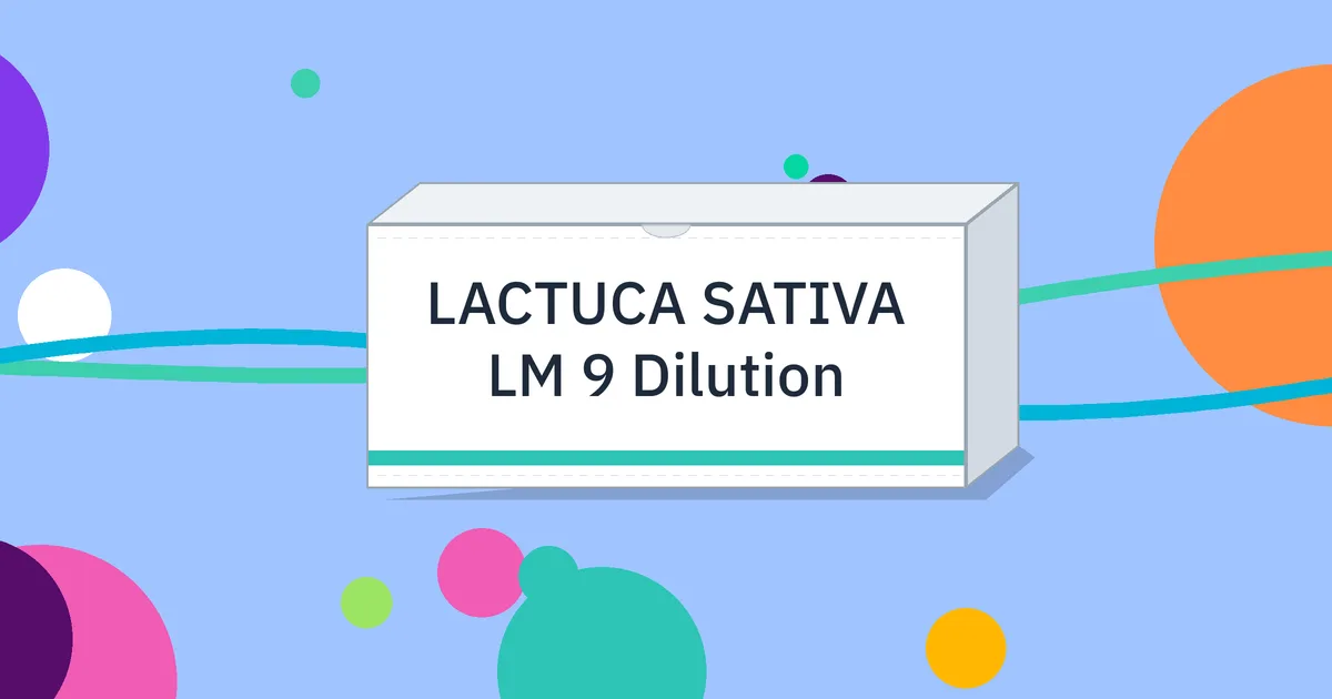 Symbolbild: Packung mit der Aufschrift LACTUCA SATIVA LM 9 Dilution (PZN 13521255) – Verfügbarkeit und Bezug in Apotheken in Frankfurt am Main