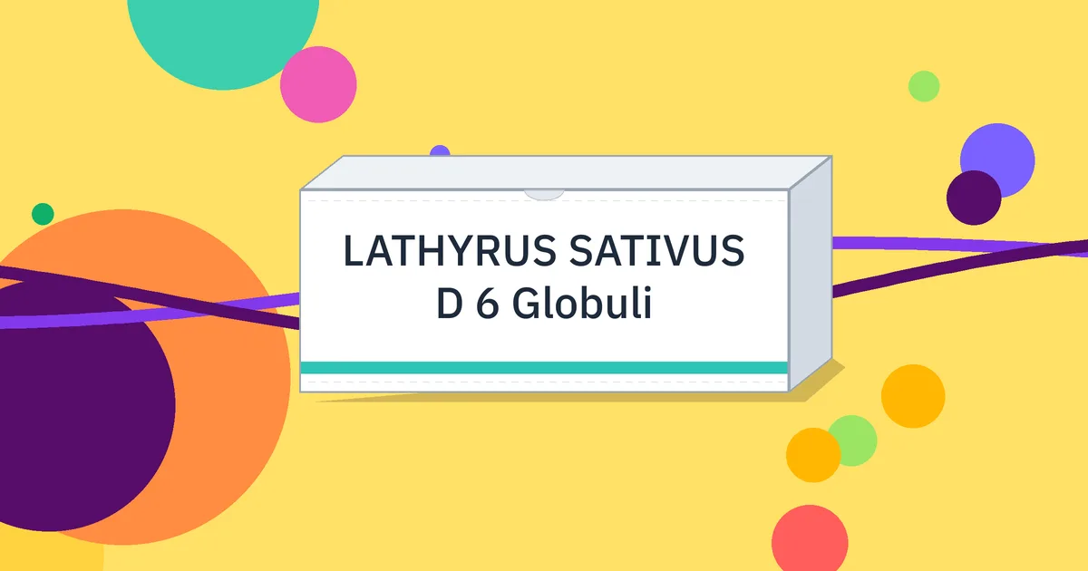 Symbolbild: Packung mit der Aufschrift LATHYRUS SATIVUS D 6 Globuli (PZN 00545952) – Verfügbarkeit und Bezug in Apotheken in Frankfurt am Main