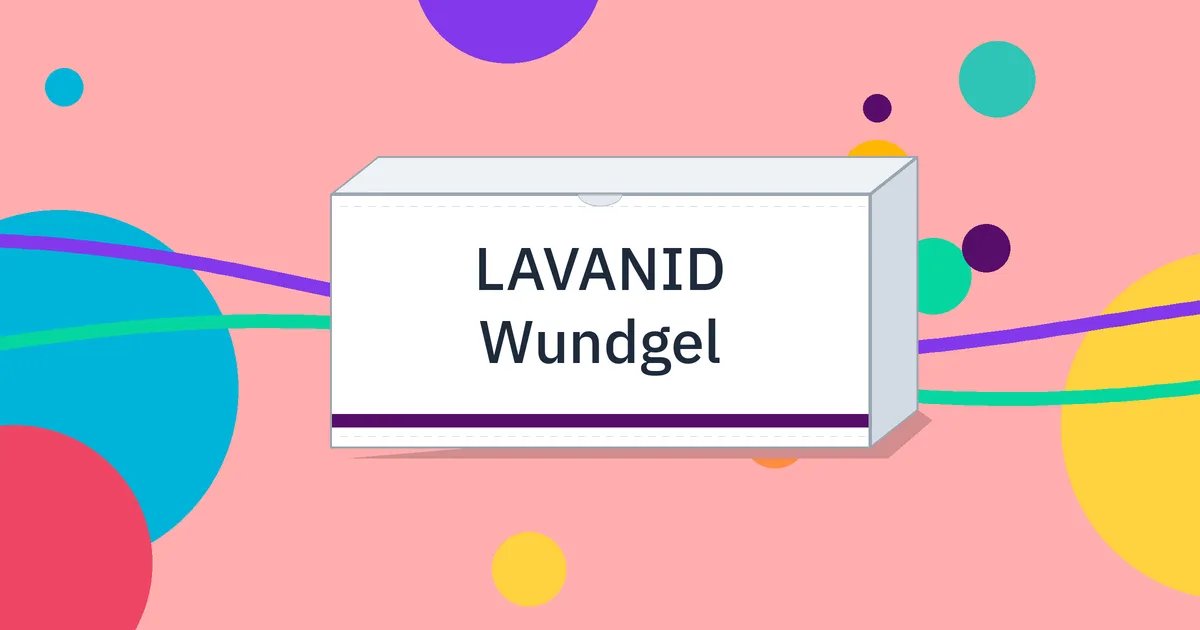 Symbolbild: Packung mit der Aufschrift LAVANID Wundgel (PZN 15372256) – Verfügbarkeit und Bezug in Apotheken in Frankfurt am Main