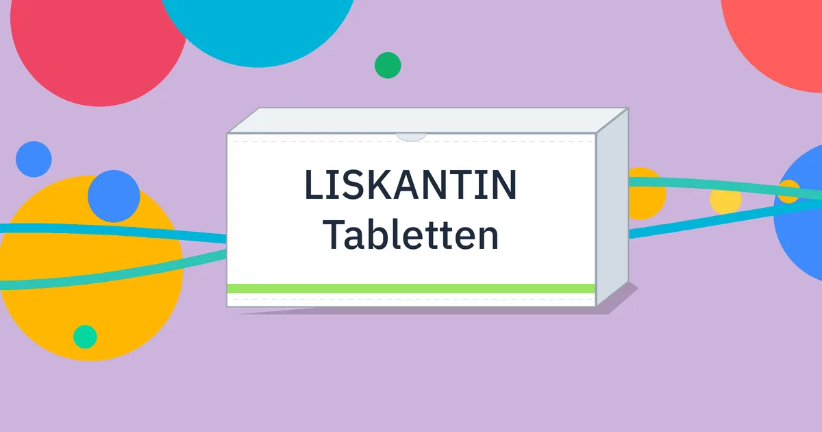 Symbolbild: Packung mit der Aufschrift LISKANTIN Tabletten (PZN 01358525) – Verfügbarkeit und Bezug in Apotheken in Frankfurt am Main