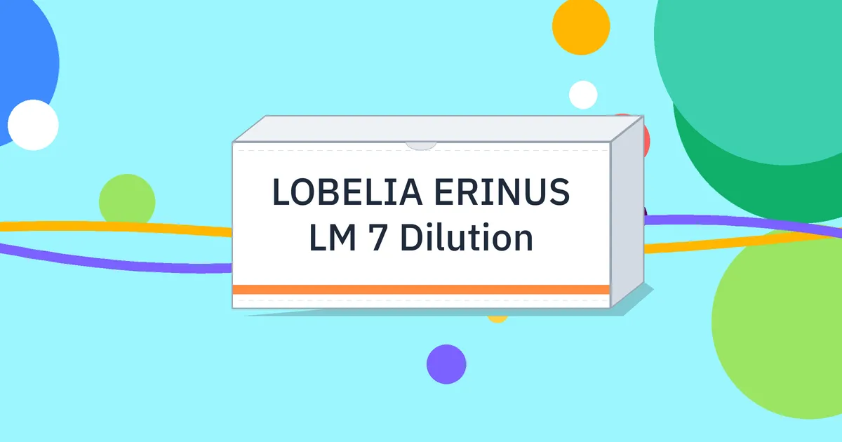 Symbolbild: Packung mit der Aufschrift LOBELIA ERINUS LM 7 Dilution (PZN 13533301) – Verfügbarkeit und Bezug in Apotheken in Frankfurt am Main