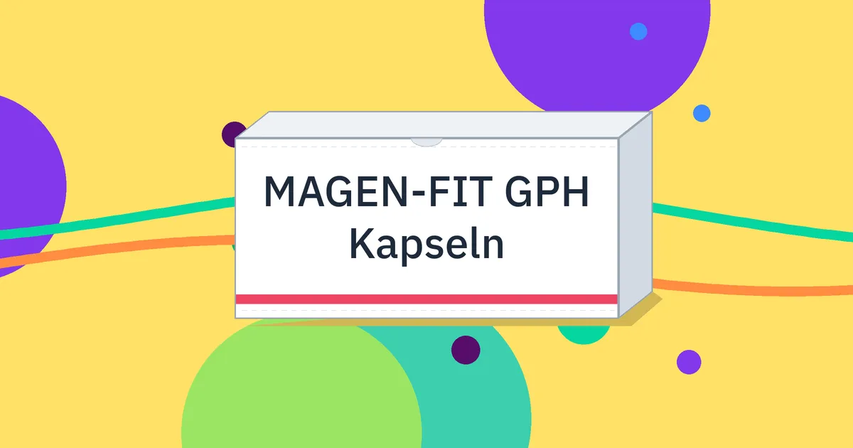 Symbolbild: Packung mit der Aufschrift MAGEN-FIT GPH Kapseln (PZN 05530464) – Verfügbarkeit und Bezug in Apotheken in Frankfurt am Main