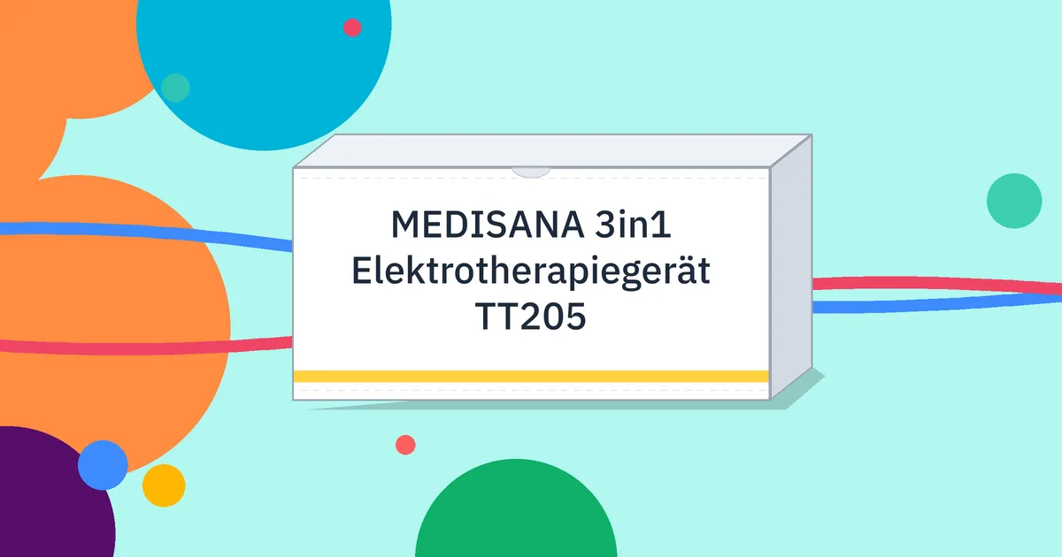 Symbolbild: Packung mit der Aufschrift MEDISANA 3in1 Elektrotherapiegerät TT205 (PZN 18441271) – Verfügbarkeit und Bezug in Apotheken in Frankfurt am Main