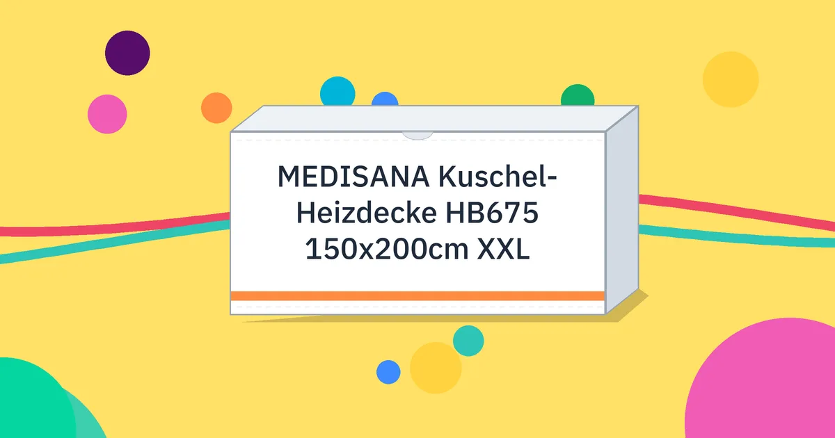 Symbolbild: Packung mit der Aufschrift MEDISANA Kuschel-Heizdecke HB675 150x200cm XXL (PZN 20089114) – Verfügbarkeit und Bezug in Apotheken in Frankfurt am Main