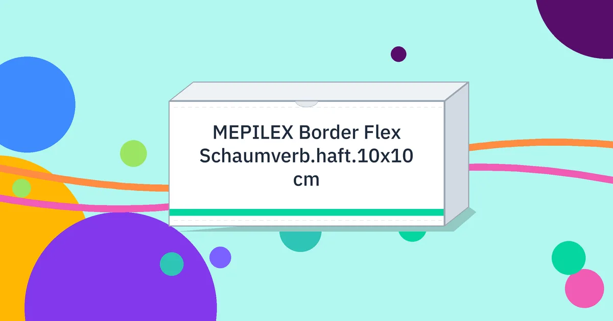 Symbolbild: Packung mit der Aufschrift MEPILEX Border Flex Schaumverb.haft.10x10 cm (PZN 18500683) – Verfügbarkeit und Bezug in Apotheken in Frankfurt am Main