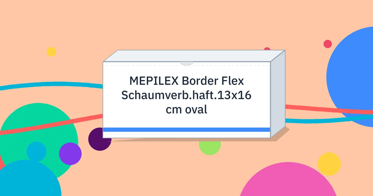 Symbolbild: Packung mit der Aufschrift MEPILEX Border Flex Schaumverb.haft.13x16 cm oval (PZN 16326123) – Verfügbarkeit und Bezug in Apotheken in Frankfurt am Main