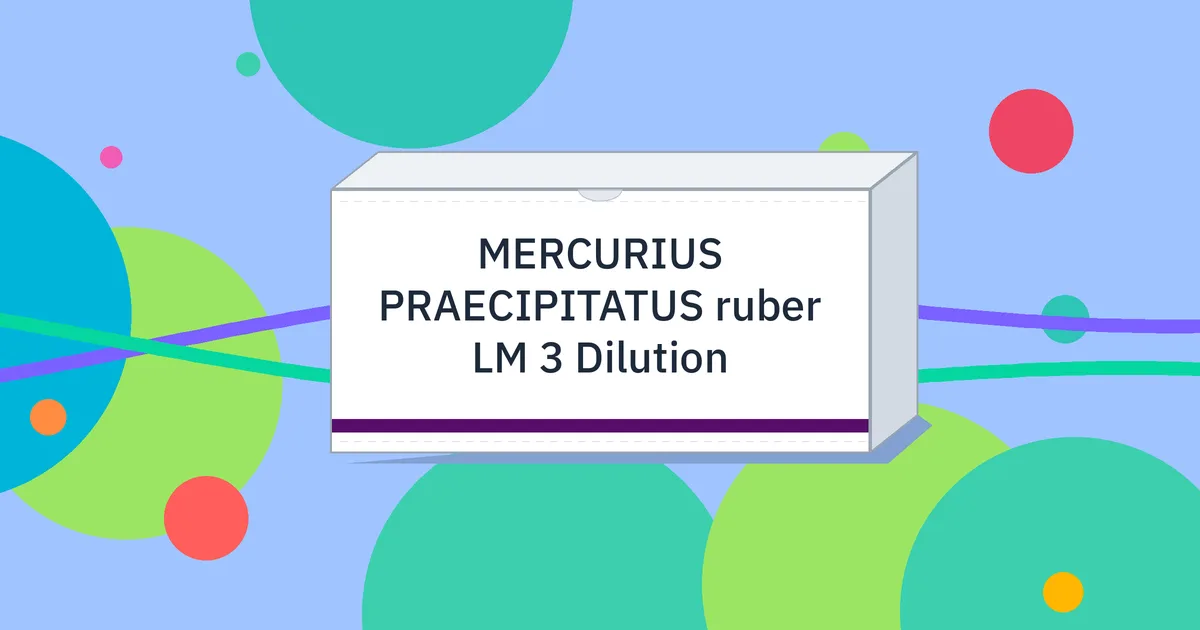 Symbolbild: Packung mit der Aufschrift MERCURIUS PRAECIPITATUS ruber LM 3 Dilution (PZN 12953030) – Verfügbarkeit und Bezug in Apotheken in Frankfurt am Main