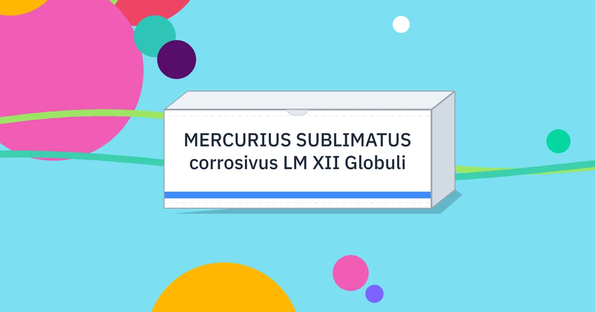 Symbolbild: Packung mit der Aufschrift MERCURIUS SUBLIMATUS corrosivus LM XII Globuli (PZN 02678427) – Verfügbarkeit und Bezug in Apotheken in Frankfurt am Main