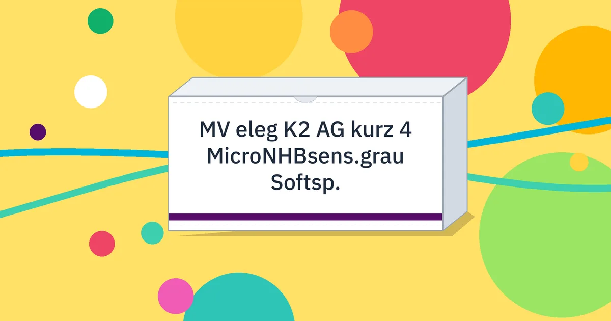 Symbolbild: Packung mit der Aufschrift MV eleg K2 AG kurz 4 MicroNHBsens.grau Softsp. (PZN 18926904) – Verfügbarkeit und Bezug in Apotheken in Frankfurt am Main