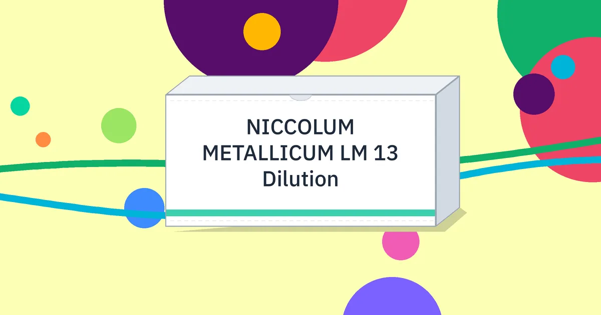 Symbolbild: Packung mit der Aufschrift NICCOLUM METALLICUM LM 13 Dilution (PZN 12968178) – Verfügbarkeit und Bezug in Apotheken in Frankfurt am Main