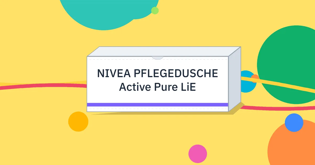 Symbolbild: Packung mit der Aufschrift NIVEA PFLEGEDUSCHE Active Pure LiE (PZN 20700076) – Verfügbarkeit und Bezug in Apotheken in Frankfurt am Main