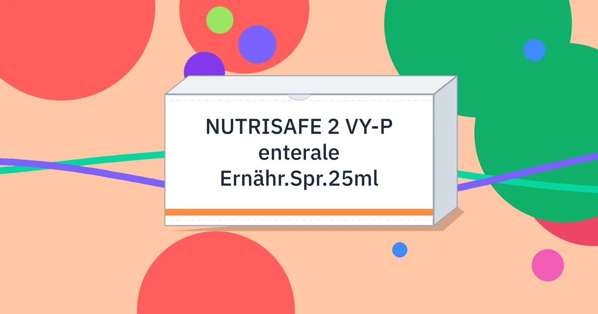Symbolbild: Packung mit der Aufschrift NUTRISAFE 2 VY-P enterale Ernähr.Spr.25ml (PZN 16957007) – Verfügbarkeit und Bezug in Apotheken in Frankfurt am Main