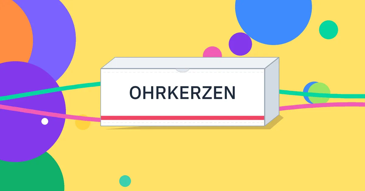 Symbolbild: Packung mit der Aufschrift OHRKERZEN (PZN 00948414) – Verfügbarkeit und Bezug in Apotheken in Frankfurt am Main