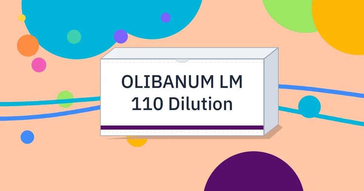 Symbolbild: Packung mit der Aufschrift OLIBANUM LM 110 Dilution (PZN 12971973) – Verfügbarkeit und Bezug in Apotheken in Frankfurt am Main