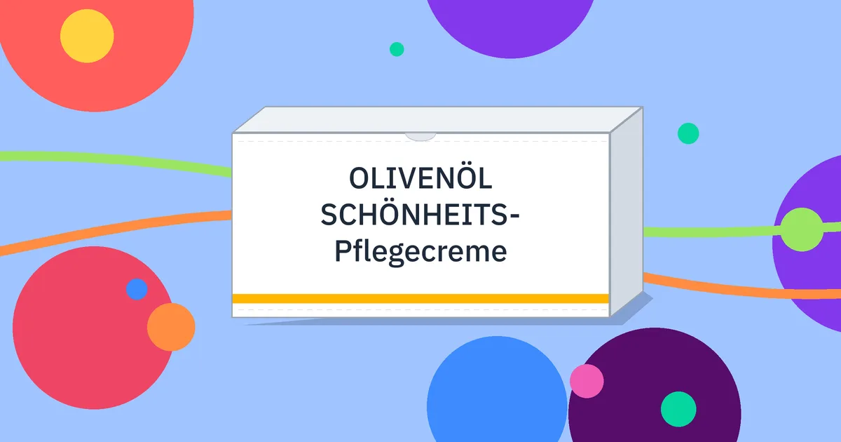 Symbolbild: Packung mit der Aufschrift OLIVENÖL SCHÖNHEITS-Pflegecreme (PZN 10551971) – Verfügbarkeit und Bezug in Apotheken in Frankfurt am Main