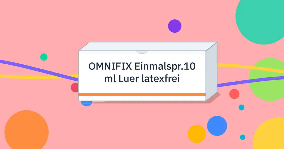 Symbolbild: Packung mit der Aufschrift OMNIFIX Einmalspr.10 ml Luer latexfrei (PZN 18322098) – Verfügbarkeit und Bezug in Apotheken in Frankfurt am Main