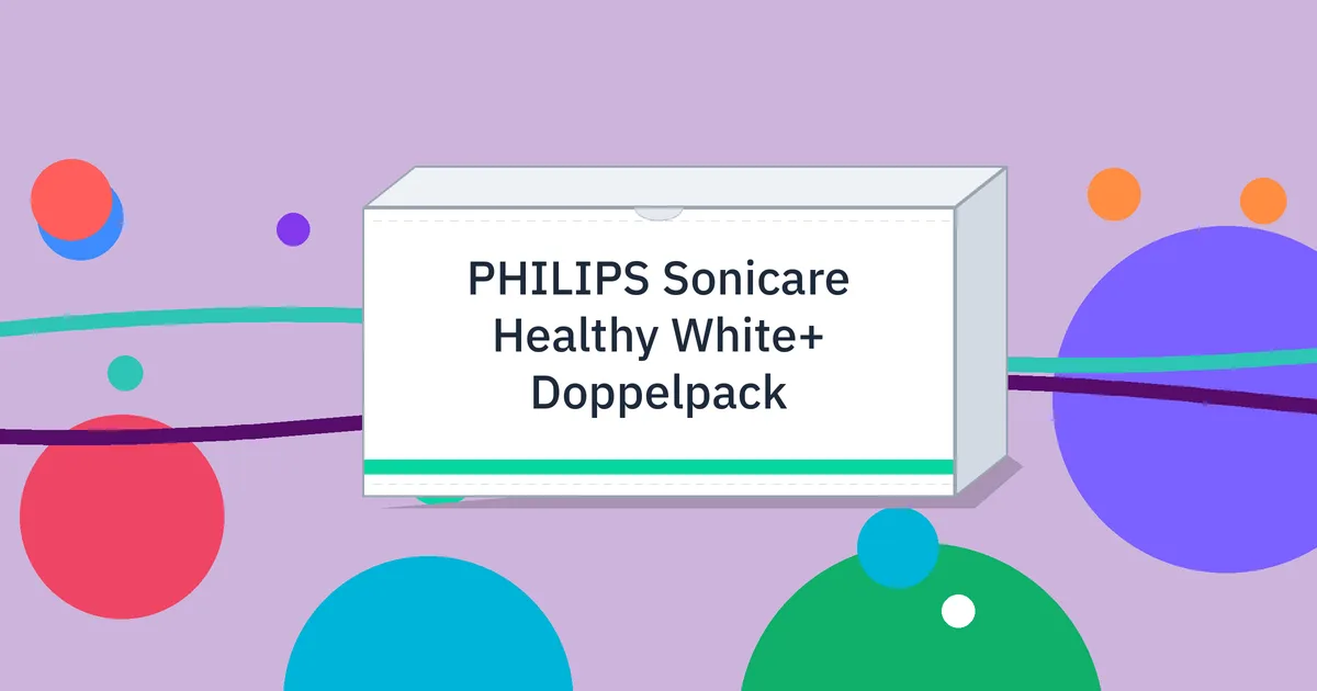 Symbolbild: Packung mit der Aufschrift PHILIPS Sonicare Healthy White+ Doppelpack (PZN 12375515) – Verfügbarkeit und Bezug in Apotheken in Frankfurt am Main
