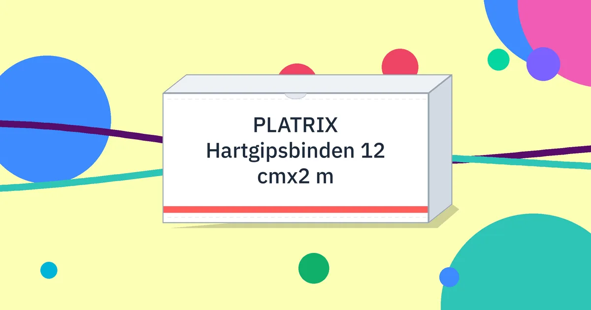 Symbolbild: Packung mit der Aufschrift PLATRIX Hartgipsbinden 12 cmx2 m (PZN 07154054) – Verfügbarkeit und Bezug in Apotheken in Frankfurt am Main