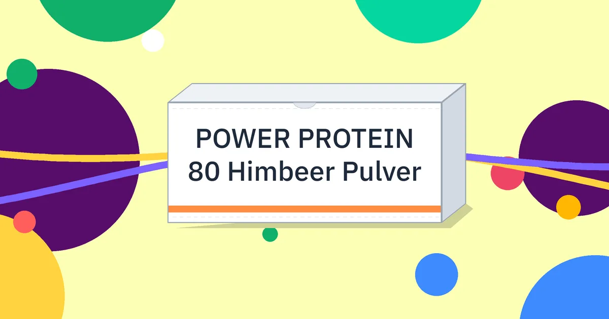 Symbolbild: Packung mit der Aufschrift POWER PROTEIN 80 Himbeer Pulver (PZN 18055875) – Verfügbarkeit und Bezug in Apotheken in Frankfurt am Main