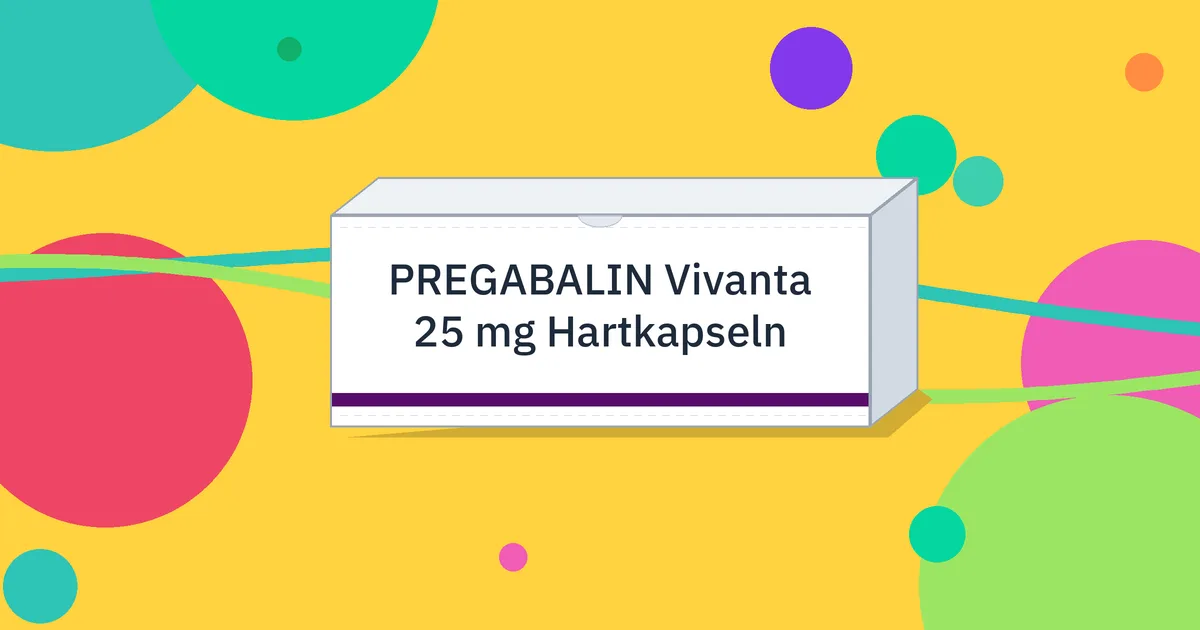 Symbolbild: Packung mit der Aufschrift PREGABALIN Vivanta 25 mg Hartkapseln (PZN 16663464) – Verfügbarkeit und Bezug in Apotheken in Frankfurt am Main
