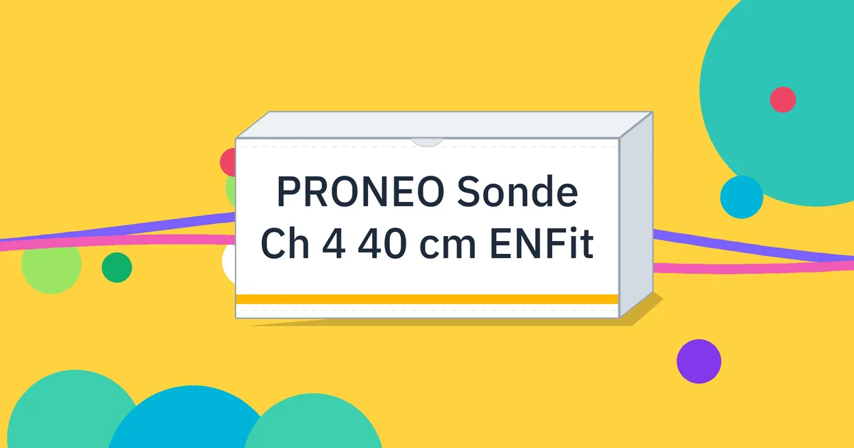 Symbolbild: Packung mit der Aufschrift PRONEO Sonde Ch 4 40 cm ENFit (PZN 11579204) – Verfügbarkeit und Bezug in Apotheken in Frankfurt am Main