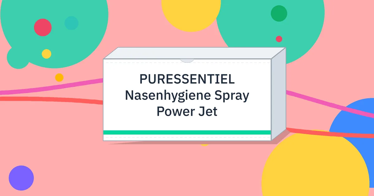 Symbolbild: Packung mit der Aufschrift PURESSENTIEL Nasenhygiene Spray Power Jet (PZN 18946580) – Verfügbarkeit und Bezug in Apotheken in Frankfurt am Main